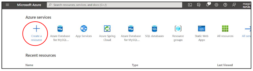 Deploying a Spring application to Azure Cloud