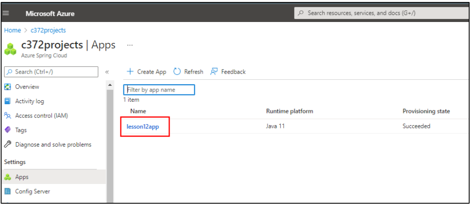 Deploying a Spring application to Azure Cloud