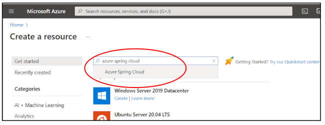 Deploying a Spring application to Azure Cloud
